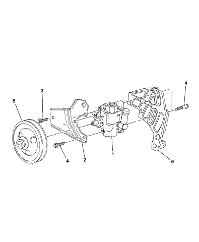 Pump Assembly & Mounting - 1997 Dodge Neon