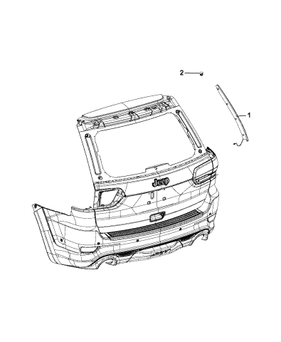 Sensors, Liftgate Pinch - 2019 Jeep Grand Cherokee