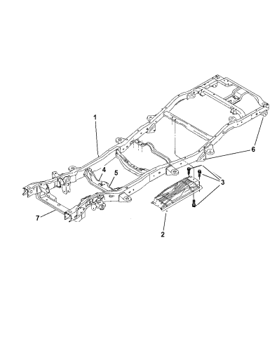 Frame - 2000 Dodge Durango