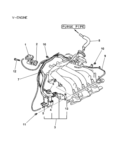 MD367538 - Genuine Mopar Hose-Emissions Vacuum Lines