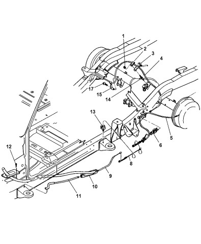 Parking Brake Cable - 1998 Dodge Dakota