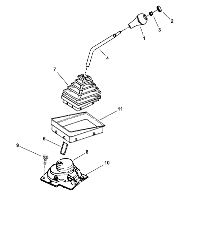 Gear Shift Controls - 2000 Jeep Wrangler