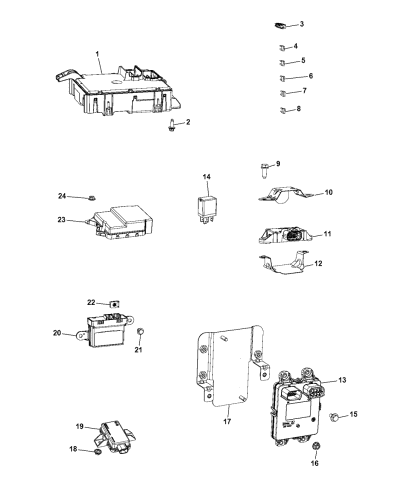 68193711AC - Genuine Mopar Fuel Pump Control Module