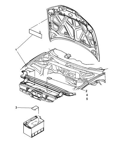 Engine Compartment - 2005 Dodge Magnum