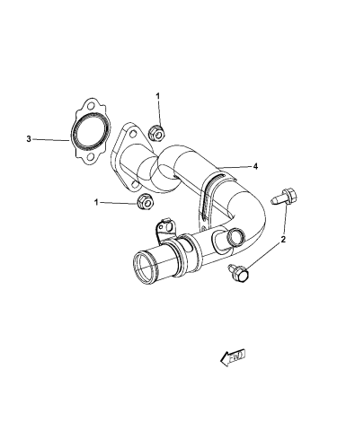 Coolant Tubes - 2014 Jeep Cherokee