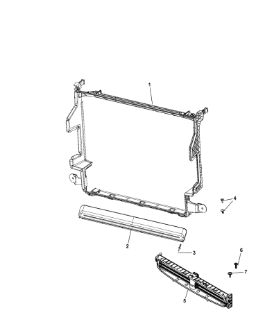 68462532AA - Genuine Mopar RADIATOR