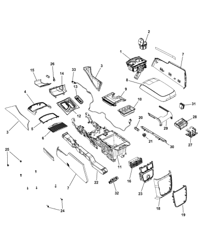 68398671AA - Genuine Mopar BIN-STORAGE BIN