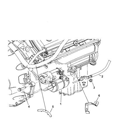 2006 Dodge Charger Starter Location
