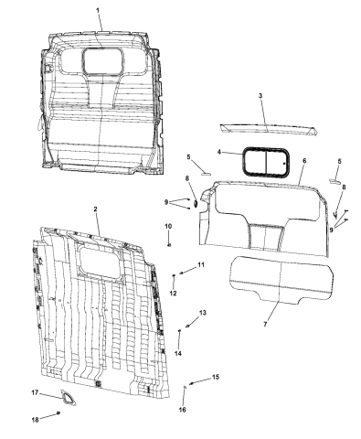 Partition Panel - 2017 Ram ProMaster 2500