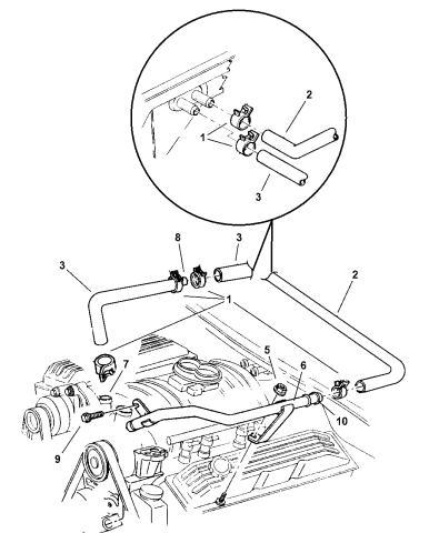 55036895 - Genuine Mopar TUBE-HEATER RETURN