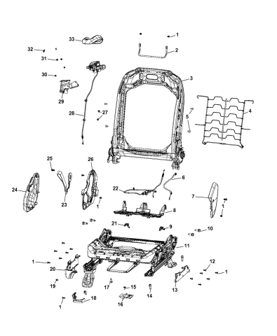 68485522AA - Genuine Mopar SEAT POSITION RETURN