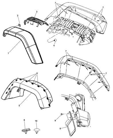 68039280AA - Genuine Mopar Clip-APPLIQUE