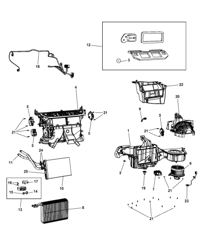 A/C & Heater Unit - 2017 Dodge Challenger