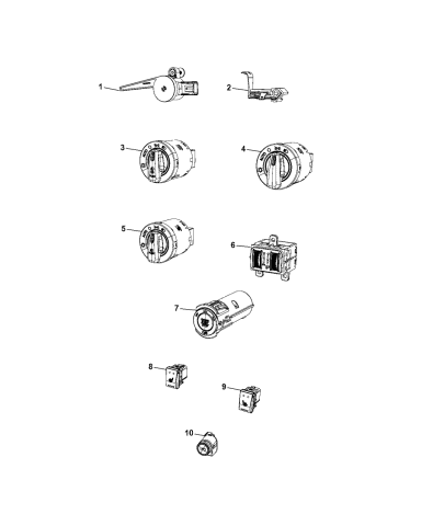 56038969AA - Genuine Mopar SENSOR-BRAKE PEDAL