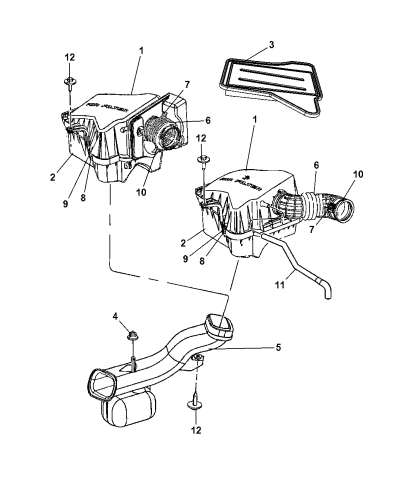 4892390AA - Genuine Mopar HOSE-CRANKCASE VENT