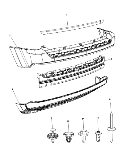Fascia, Rear - 2013 Jeep Patriot