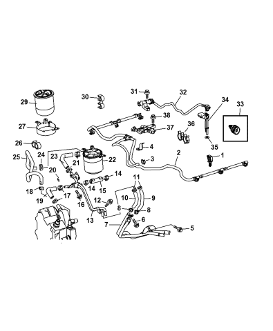 68048195AB - Genuine Mopar TUBE-FUEL RETURN