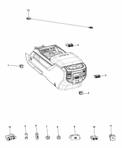 Power Inverter Outlet - 2019 Ram 2500
