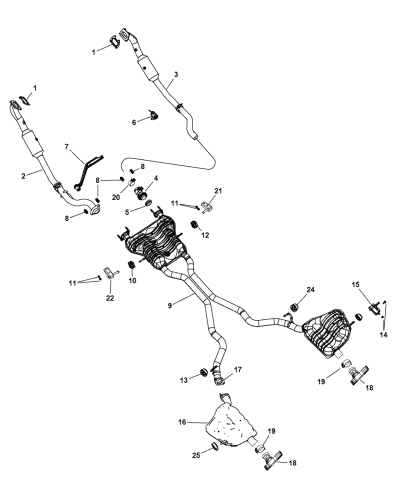 68072213AD - Genuine Mopar Exhaust Extension Pipe