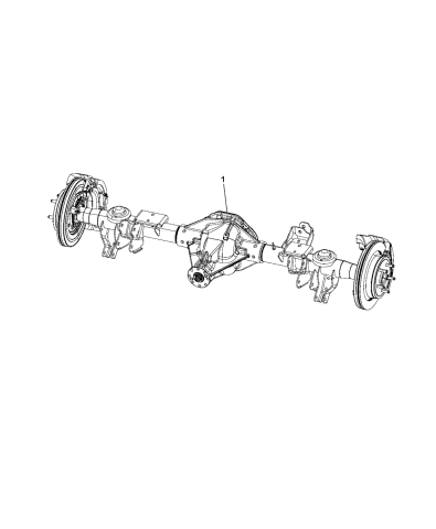Rear Axle Assembly - 2018 Ram 1500