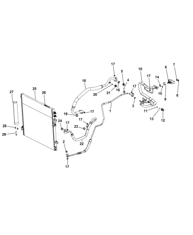 68272794AA - Genuine Mopar CONDENSER-Air Conditioning