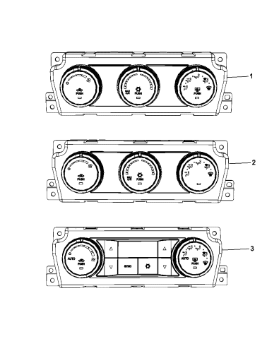 55056826AE - Genuine Mopar CONTROL-A/C AND HEATER