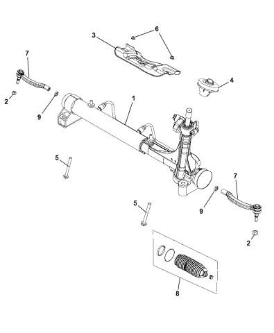 Steering Gear, Rack And Pinion - 2017 Ram ProMaster 1500