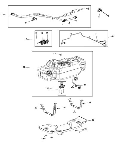 68161471AG - Genuine Mopar Line-Exhaust Fluid