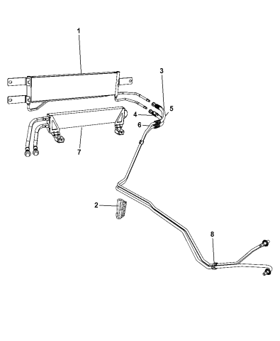 Transmission Oil Cooler & Lines - 2008 Dodge Ram 1500