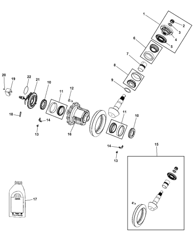 Differential Assembly, Rear - 2019 Ram 2500