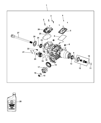 68227765AB - Genuine Mopar LUBRICANT-Gear