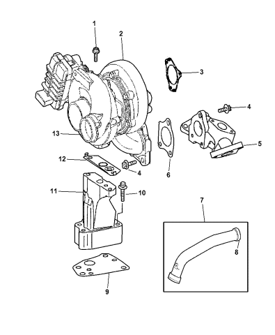 68037230AA - Genuine Mopar PIPE-EXHAUST CROSSOVER