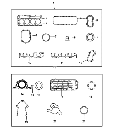 53032455AB - Genuine Mopar Seal-Throttle Body To RESONATOR