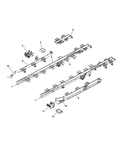 Frame, Rear - 2019 Ram ProMaster 3500