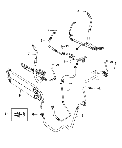 Power Steering Hose - 2013 Jeep Grand Cherokee