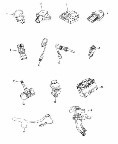 68247772AA - Genuine Mopar Sensor-Fuel Pressure