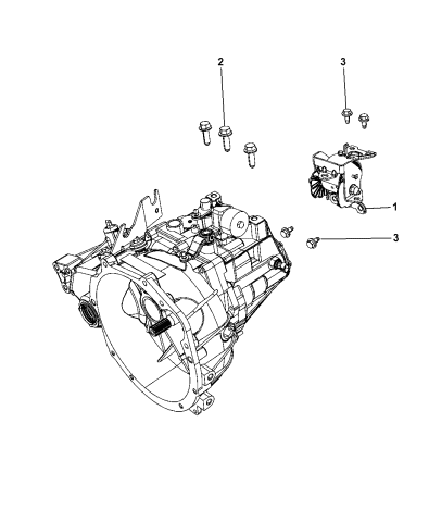 Mounting Support of Manual Transmission - 2017 Jeep Compass