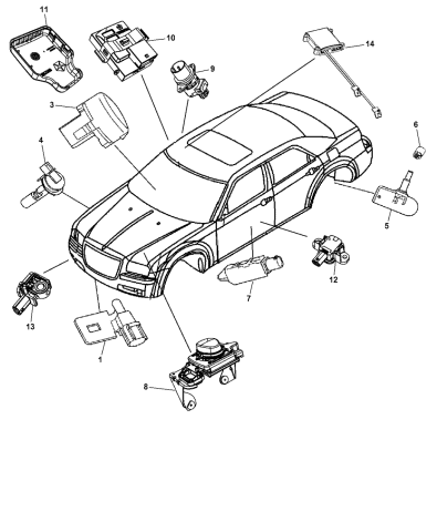 55111389AD - Genuine Mopar Sensor-Humidity