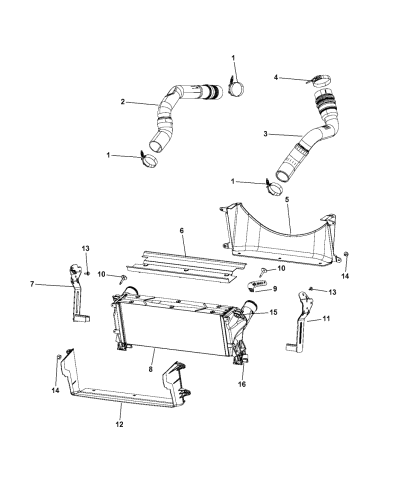 Charge Air Cooler - 2016 Ram 5500