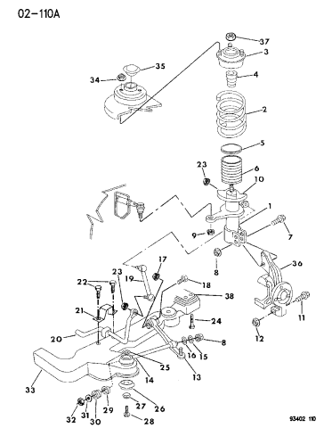 Suspension - Front - 1996 Dodge Intrepid