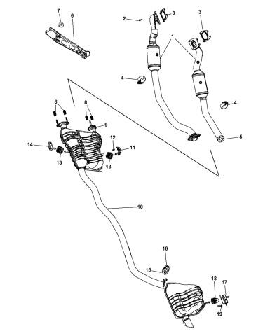 Exhaust System - 2015 Jeep Grand Cherokee