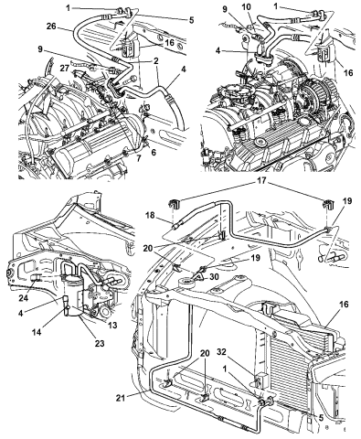 Plumbing - A/C - 2004 Dodge Ram 1500