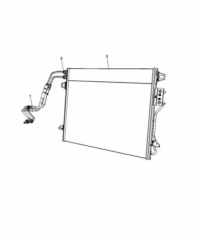 5005204AG - Genuine Mopar HOSE-OIL COOLER PRESSURE AND RET