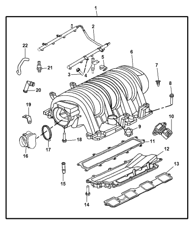Intake Manifold - 2010 Dodge Challenger