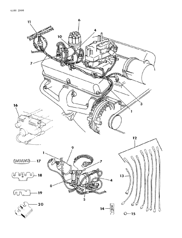Wiring - Engine - 1985 Dodge W250