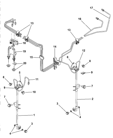 Lines & Hoses, Brake, Front - 2005 Dodge Magnum