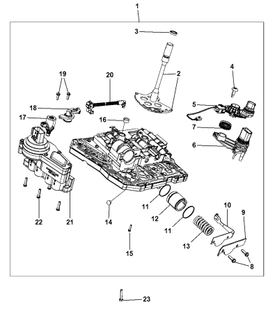 Valve Body & Related Parts - 2011 Jeep Wrangler