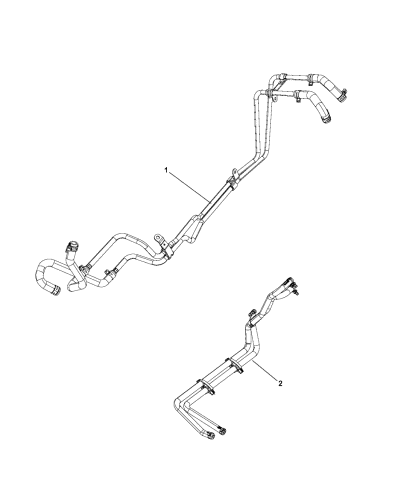 55056906AH - Genuine Mopar Hose-Heater Core