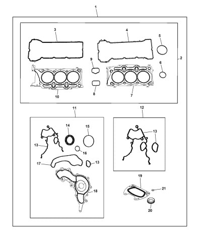 5184331AC - Genuine Mopar GASKET-INTAKE MANIFOLD