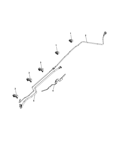 Fuel Lines Chassis - 2014 Ram 1500